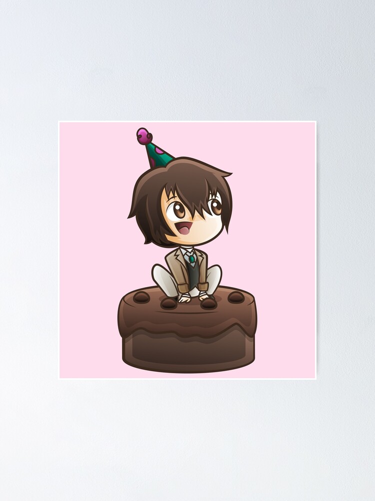 "Bungou Stray Dogs - Osamu Dazai - cake topper" Poster for Sale by Sara ...