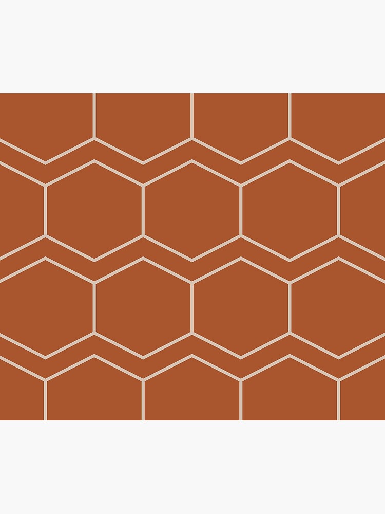 "Open Honeycomb - Minimalist Geometric Pattern in New Putty and Clay ...