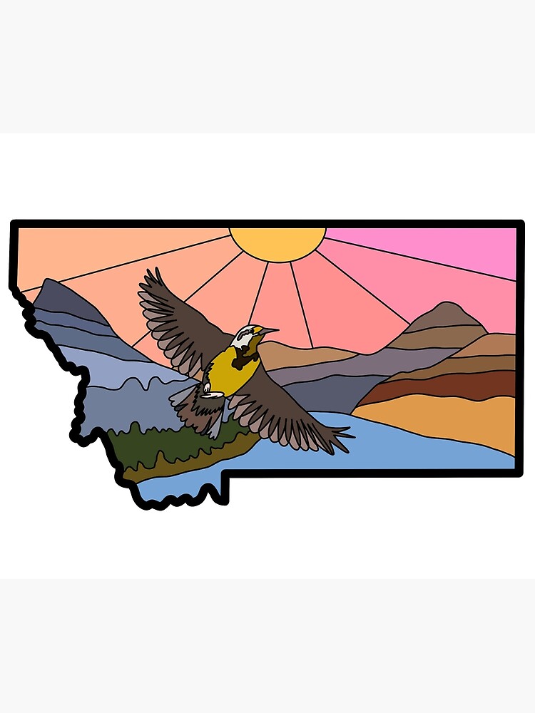"Montana State Symbol" Poster by lornebean | Redbubble