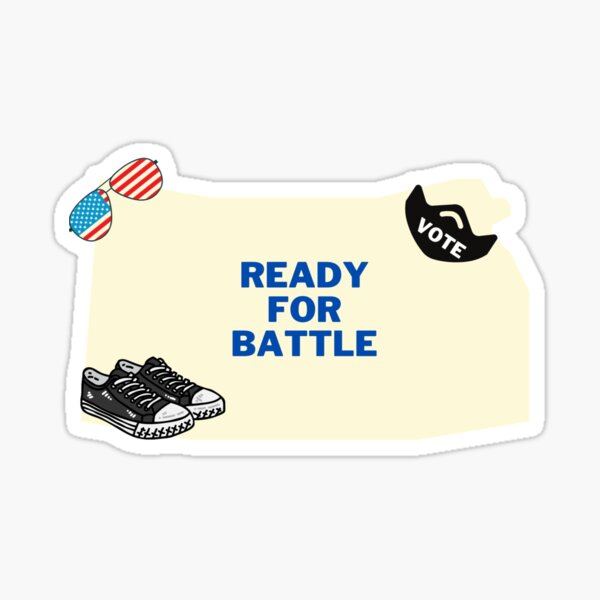"Kansas Ready For Battle" Sticker by ElectionMerch | Redbubble
