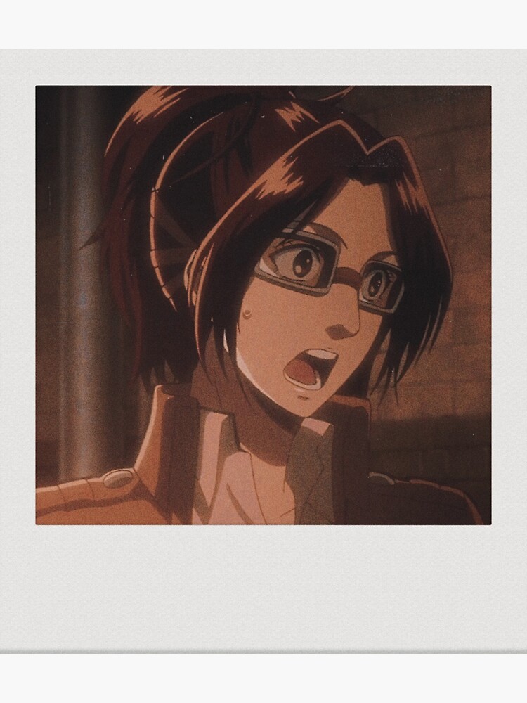 "Hange Zoë Polaroid" Sticker by dayna5970 | Redbubble