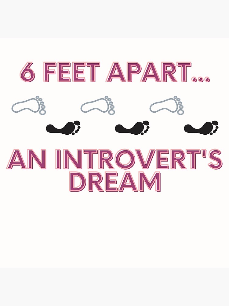 "Six feet apart social distancing " Poster for Sale by amo2794 | Redbubble
