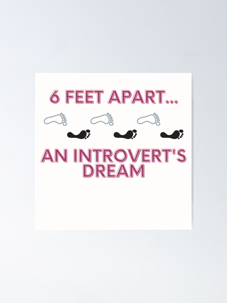 "Six feet apart social distancing " Poster for Sale by amo2794 | Redbubble