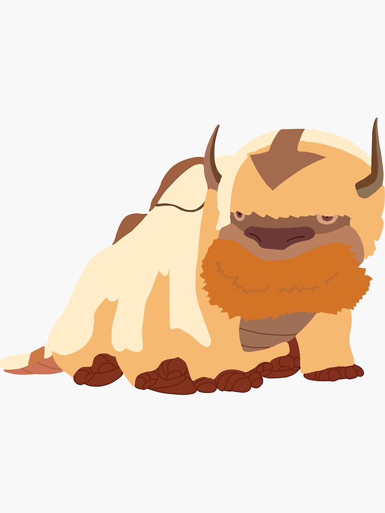 "appa eating hay" Sticker for Sale by artandadeline | Redbubble