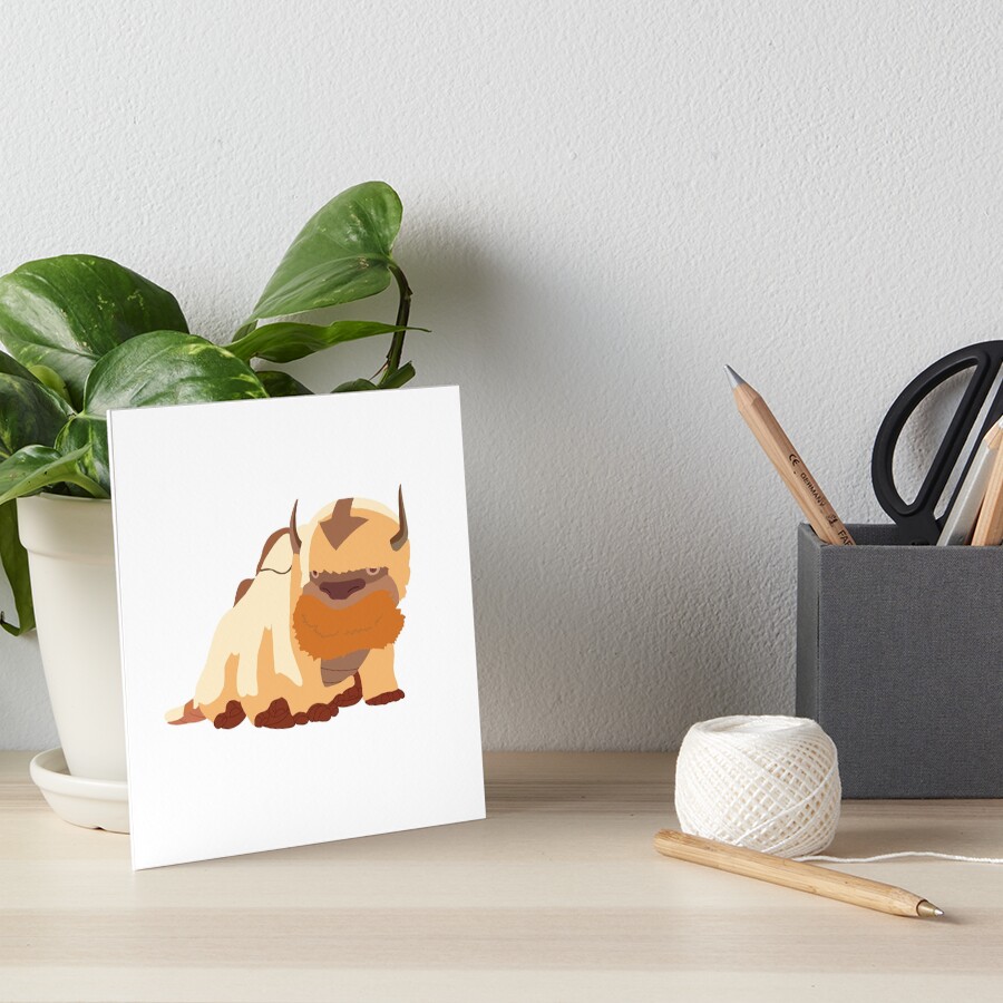 "appa eating hay" Art Board Print by artandadeline | Redbubble