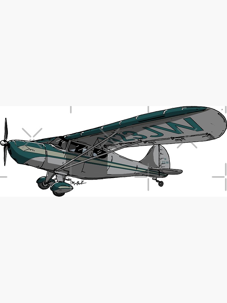 "1953 Taylorcraft 15a N23JW" Canvas Print by Statepallets | Redbubble