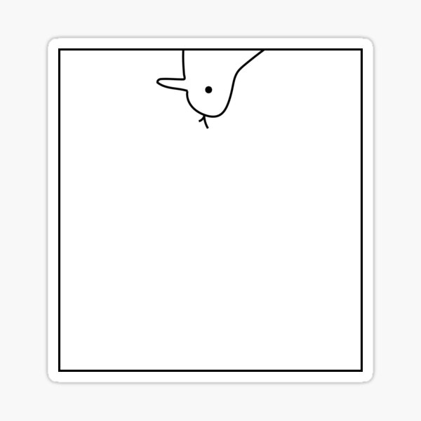 "Derpy Seagull Head Outline" Sticker for Sale by iqian | Redbubble