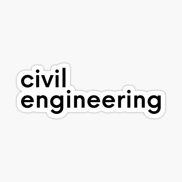 "civil engineering" Sticker by IntegralBliss | Redbubble