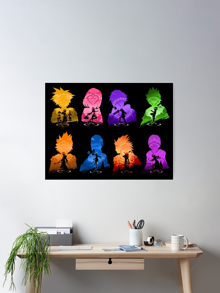 "Kingdom Hearts Set" Poster for Sale by Hypertwenty Designs | Redbubble