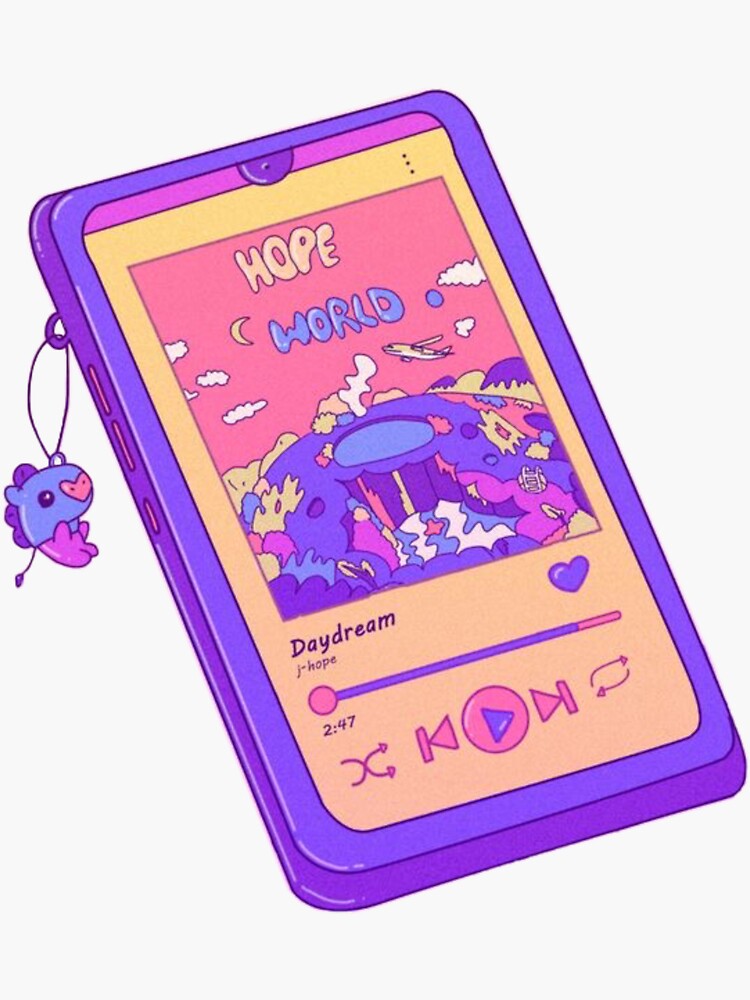 "Jhope Cute Phone Sticker" Sticker for Sale by Kpop-Paradise | Redbubble