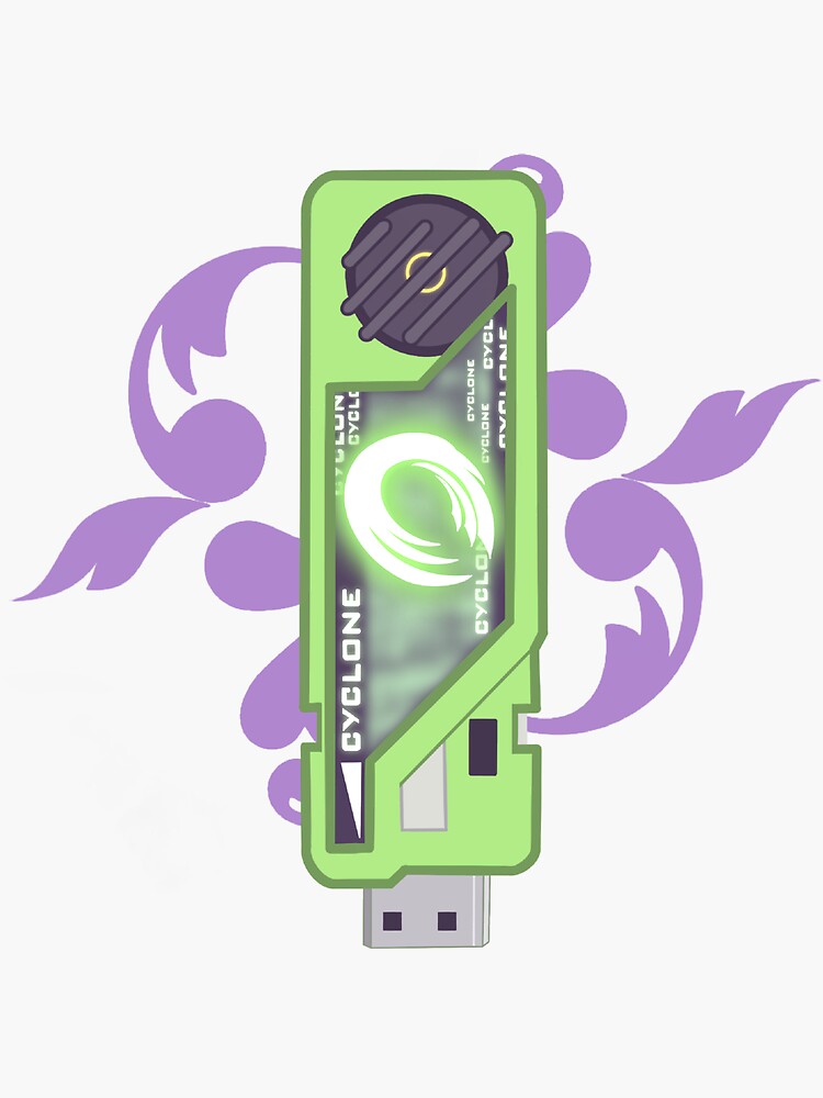 "Cyclone Gaia Memory - Kamen Rider W" Sticker for Sale by oranjyuu ...