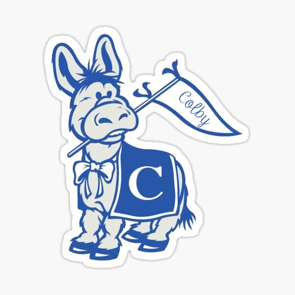 "Colby College Mule" Sticker by ashsteves18 | Redbubble