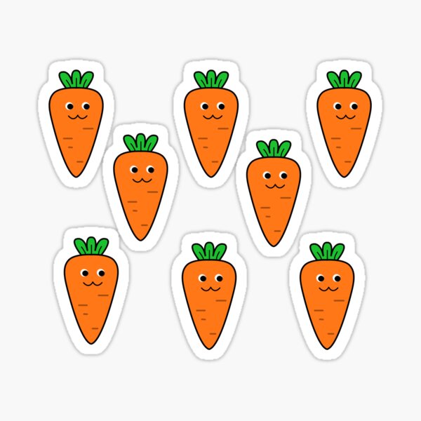 "Cute carrot " Sticker for Sale by Fyleth | Redbubble