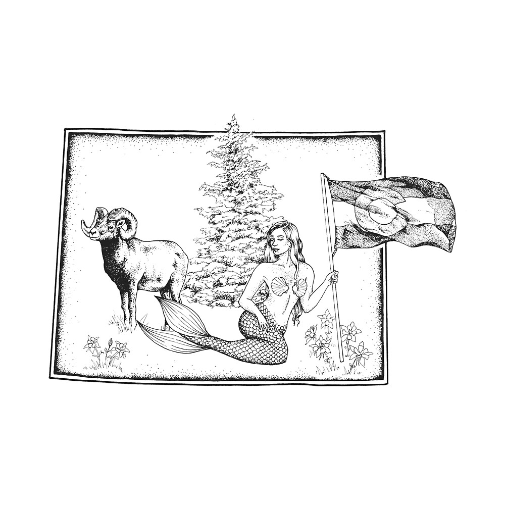 "Colorado Mermaid" by Elizabeth Weglein | Redbubble
