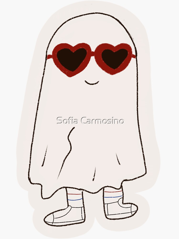"Heart eyes sheet ghost" Sticker by sofiacarmoart | Redbubble