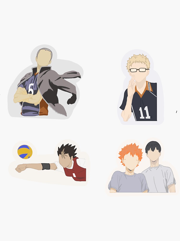 "Haiykuu Boys Mini sticker Pack" Sticker for Sale by Alexluther123 ...