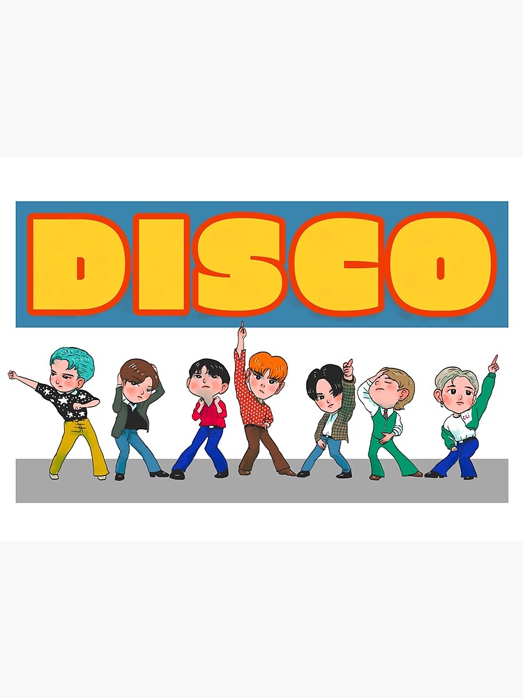 "BTS, Dynamite, Disco, Pose, Fanart" Poster for Sale by somewell ...