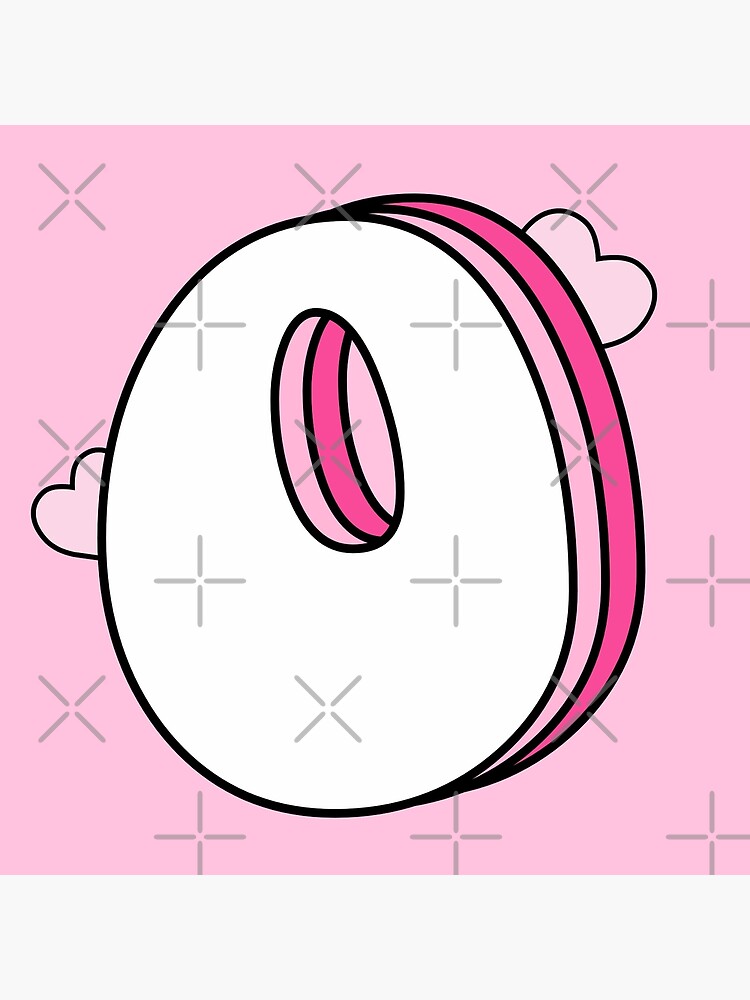 "O letter design - soft girl aesthetic" Poster for Sale by elizastreet ...