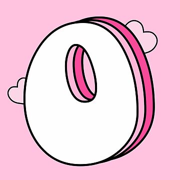 "O letter design - soft girl aesthetic" Sticker for Sale by elizastreet ...
