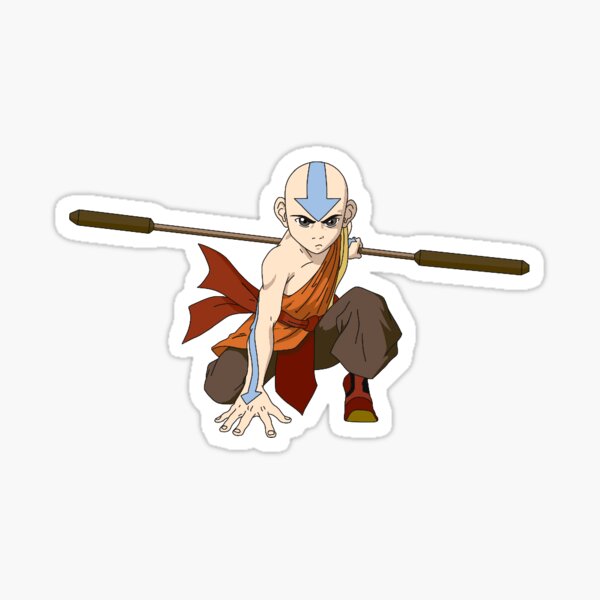 "Avatar Aang (Avatar the Last Airbender)" Sticker for Sale by avatar ...