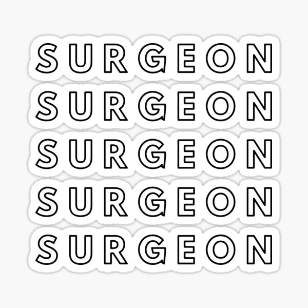 "Surgeon Pocket Pattern design - Operating room" Sticker by ...