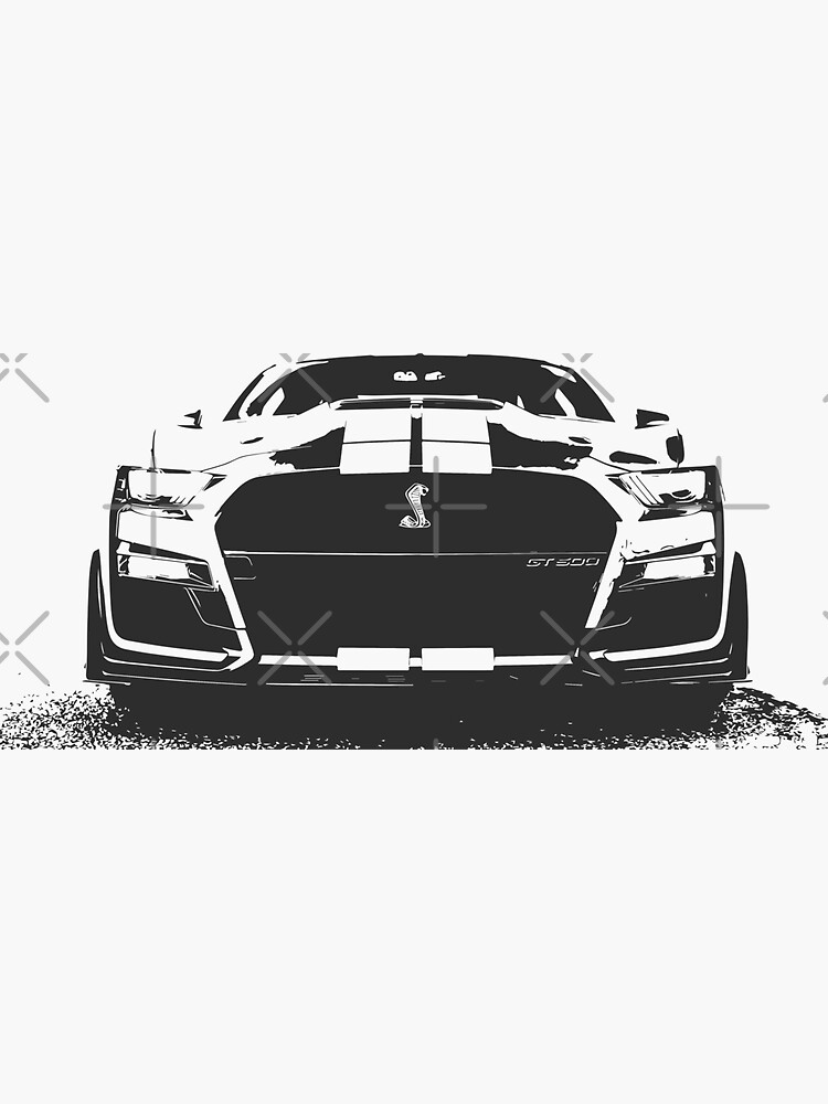 "2020 GT500 " Sticker for Sale by FromThe8Tees | Redbubble