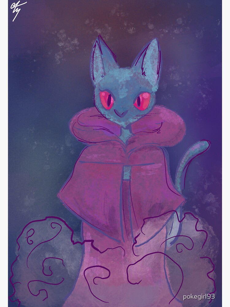 "Psychic Cat" Sticker for Sale by pokegirl93 | Redbubble