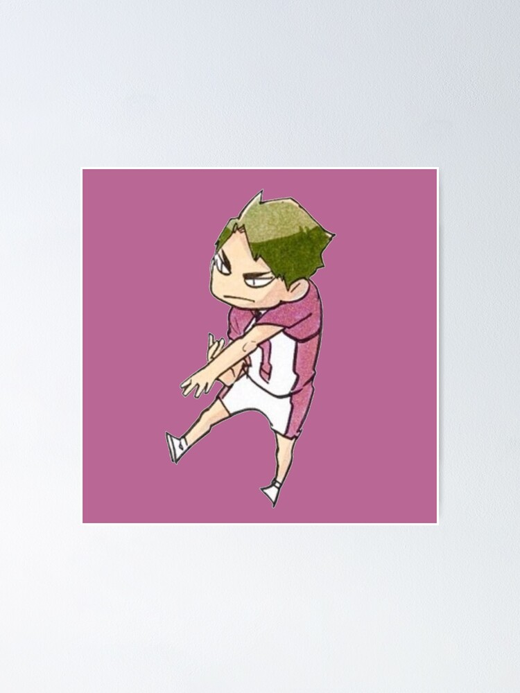 Póster «Ushijima Wakatoshi Ushiwaka Spike» de aesthetictsukki | Redbubble