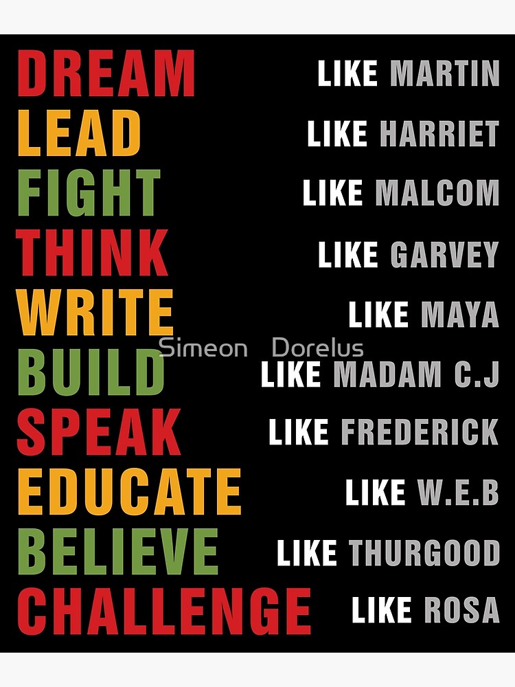 "African American Design for Black History Lovers -Dream like Martin ...