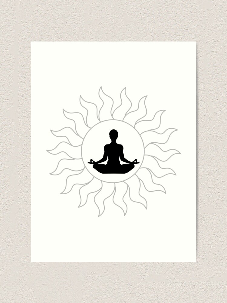 "Yoga Zen Zone Art" Art Print by thecolor-theory | Redbubble