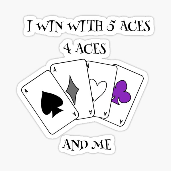 "5 Aces" Sticker for Sale by ShannonCrescent | Redbubble