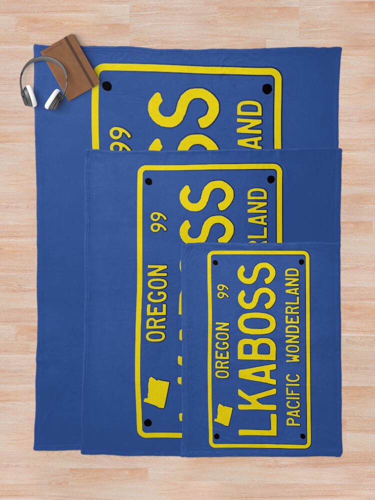 "Oregon state license plate" Throw Blanket for Sale by studio838 ...