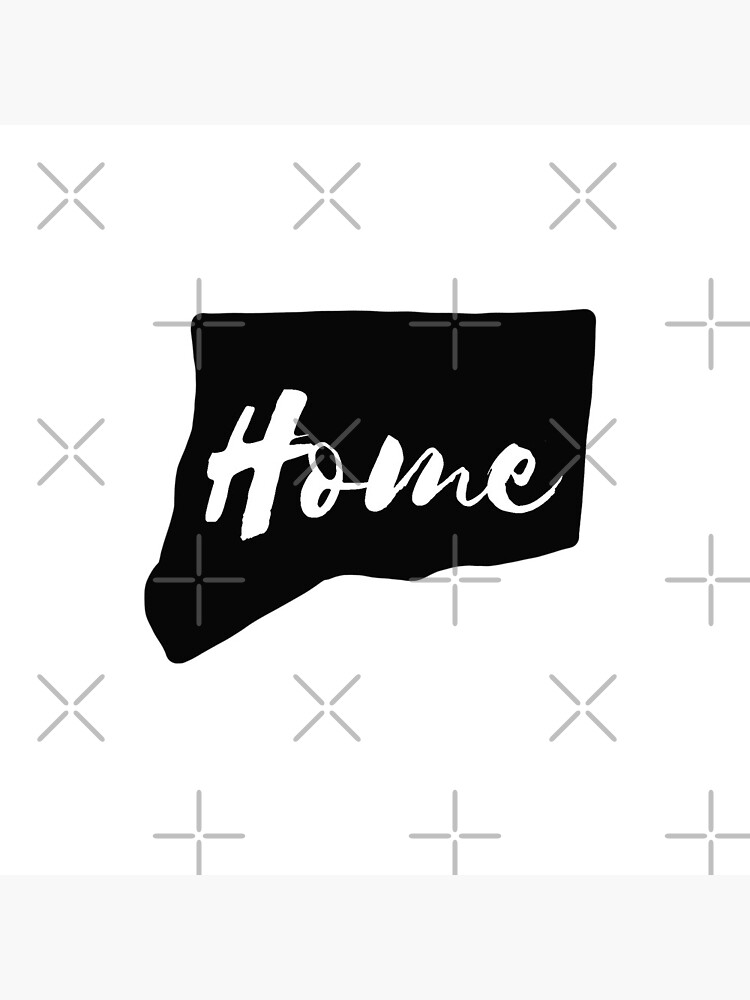 "Connecticut Cursive Home State Outline" Framed Art Print for Sale by ...