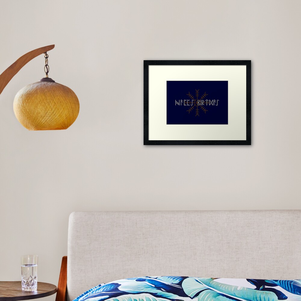 "Happy Birthday Viking Runes" Art Print for Sale by neon-light | Redbubble