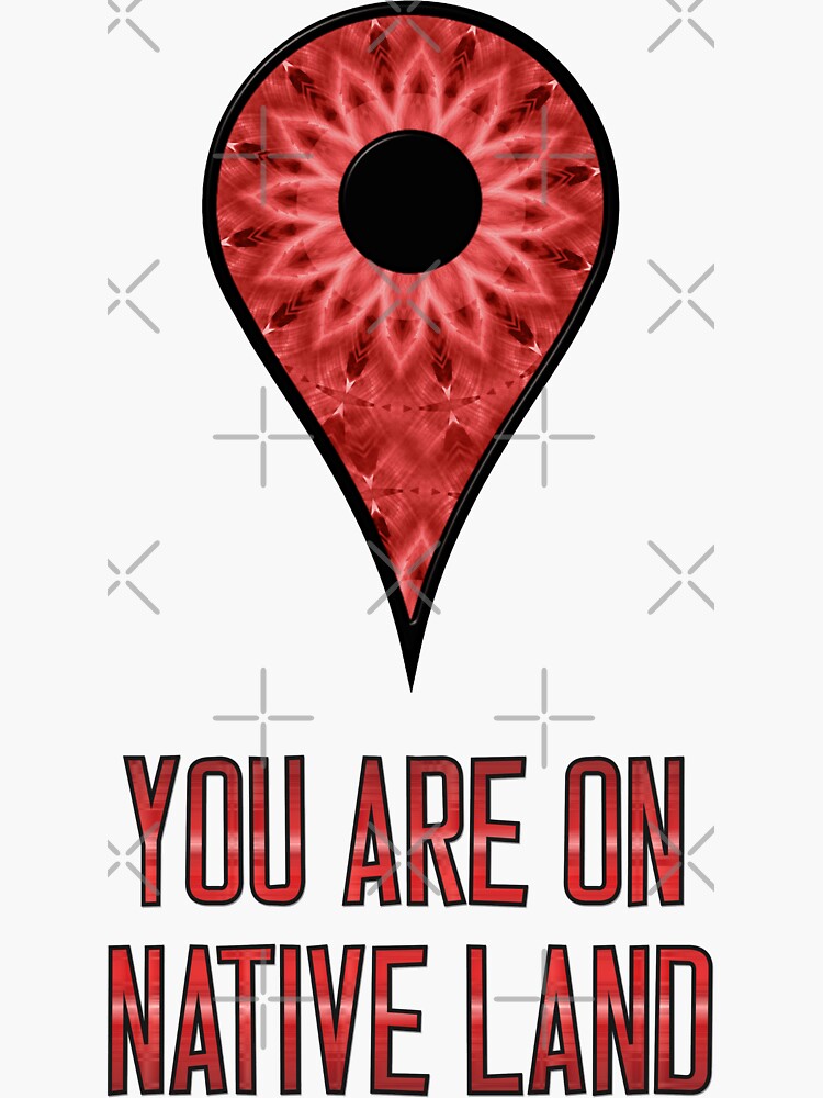 "Native Land" Sticker for Sale by CoyoteRain | Redbubble