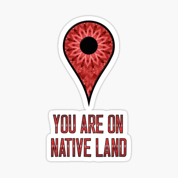 "Native Land" Sticker for Sale by CoyoteRain | Redbubble