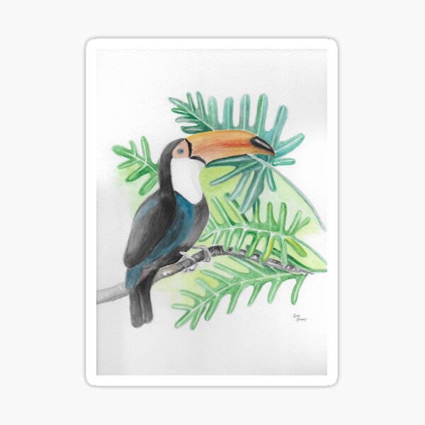 "Toucan" Sticker by Annartist2015 | Redbubble