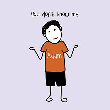 "You don't know me from Adam" Sticker for Sale by DanandDee | Redbubble