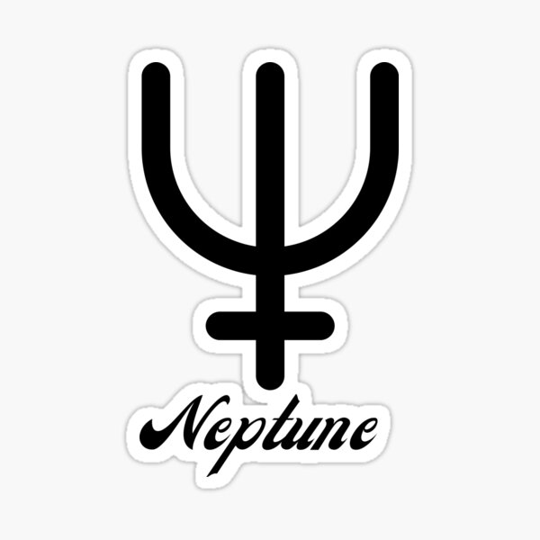 Pegatina «Símbolo de Neptuno» de Teesgeek | Redbubble