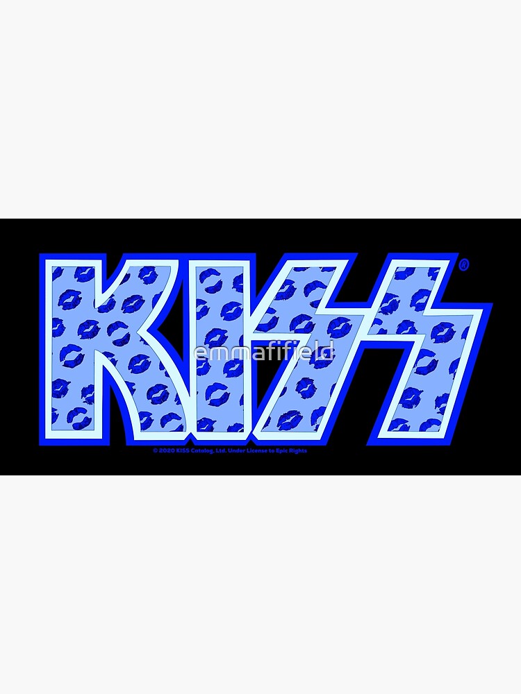 "Kiss Band Blue Lips Logo" Art Print by emmafifield | Redbubble
