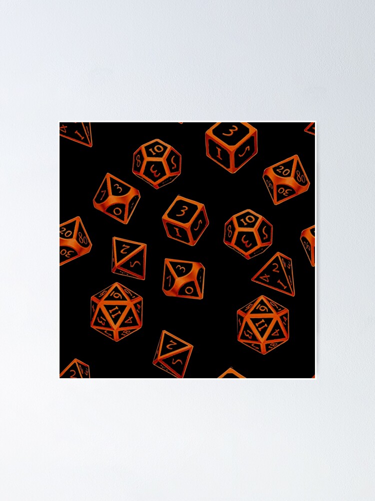 " It's Raining Red Dice" Poster for Sale by titartwork | Redbubble