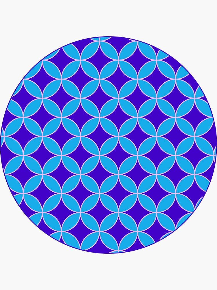 "Mid Century Mod Pattern in Vibrant Cobalt Blue" Sticker for Sale by ...