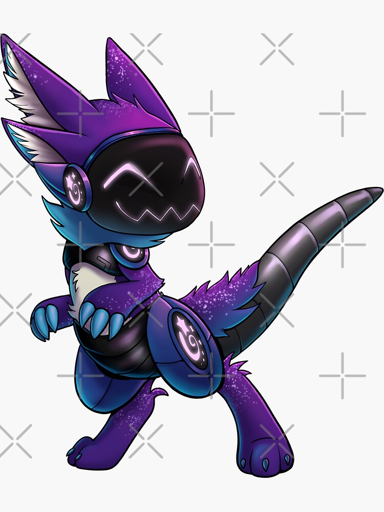 "Protogen Chibi" Sticker for Sale by MillyD13 | Redbubble