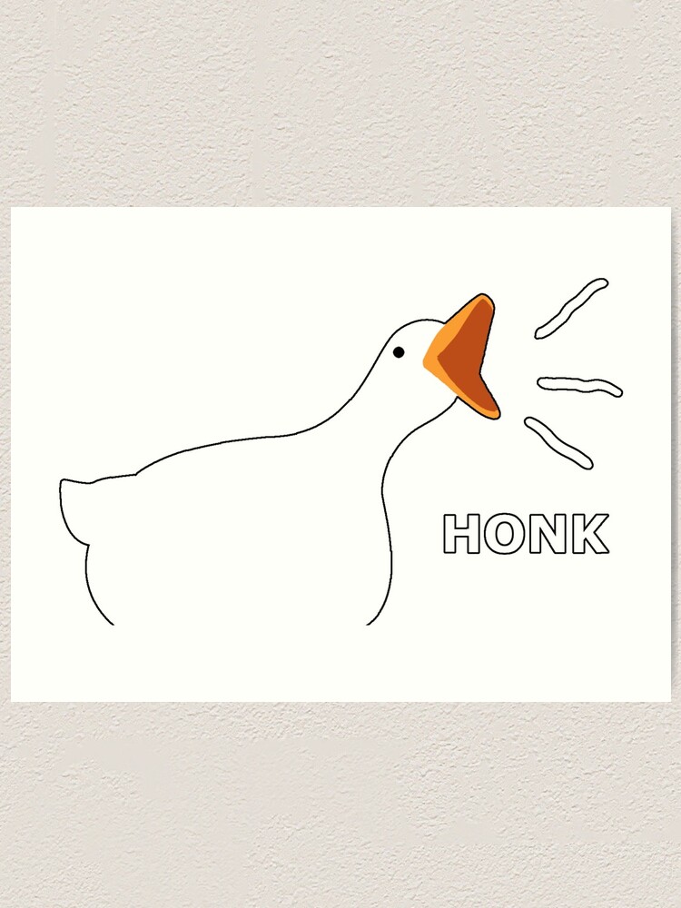 "Honk Angry Goose Meme" Art Print by CurbsideDeli | Redbubble