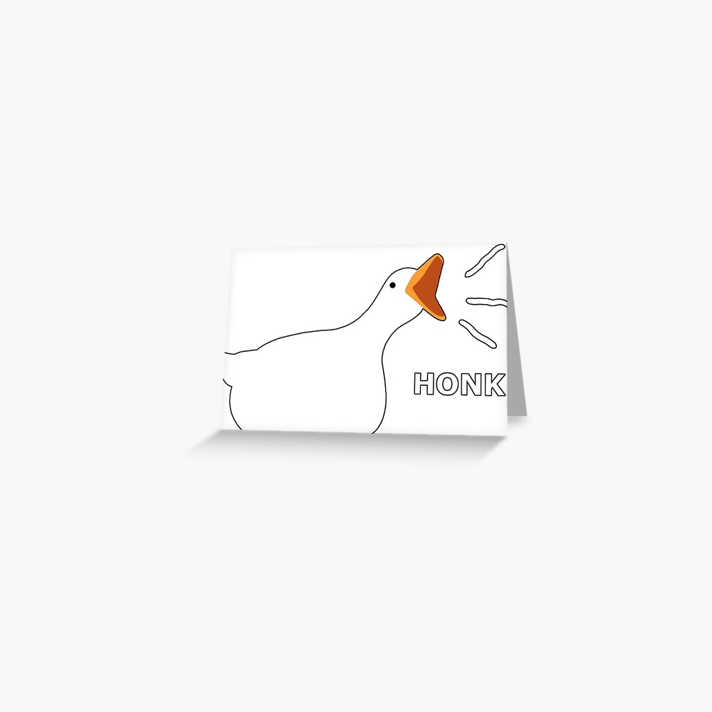 "Honk Angry Goose Meme" Greeting Card by CurbsideDeli | Redbubble