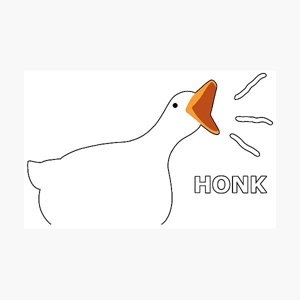 "Honk Angry Goose Meme" Photographic Print for Sale by CurbsideDeli ...