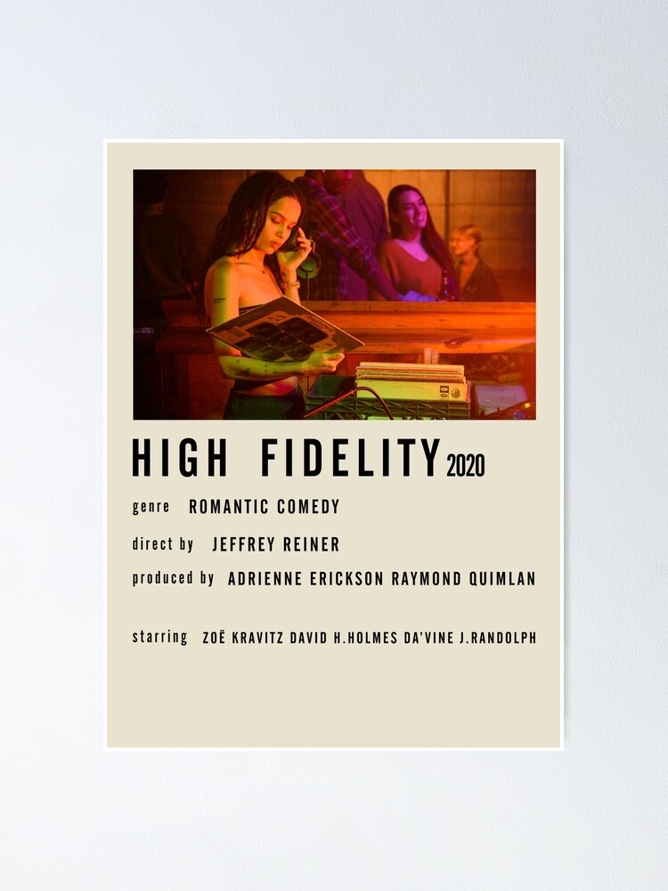 "High Fidelity (2020) Poster" Poster for Sale by NBorrego | Redbubble
