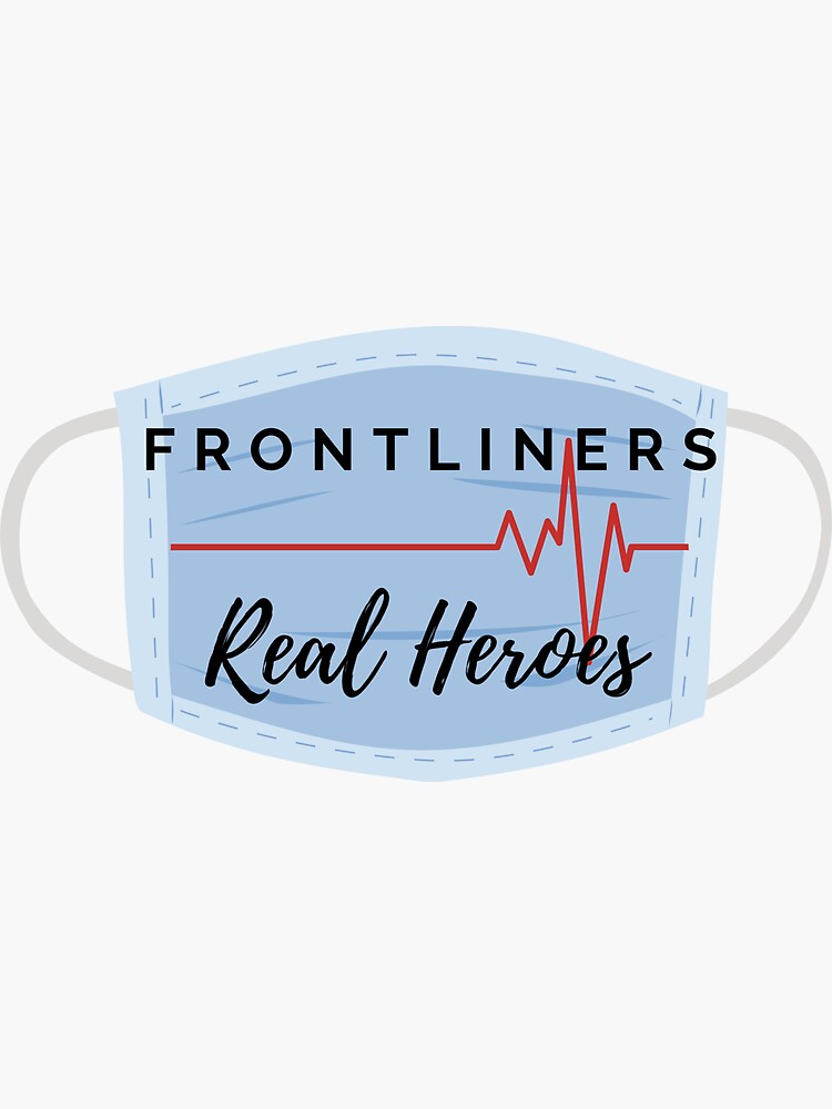 "frontliners" Sticker for Sale by MFdesigns28 | Redbubble