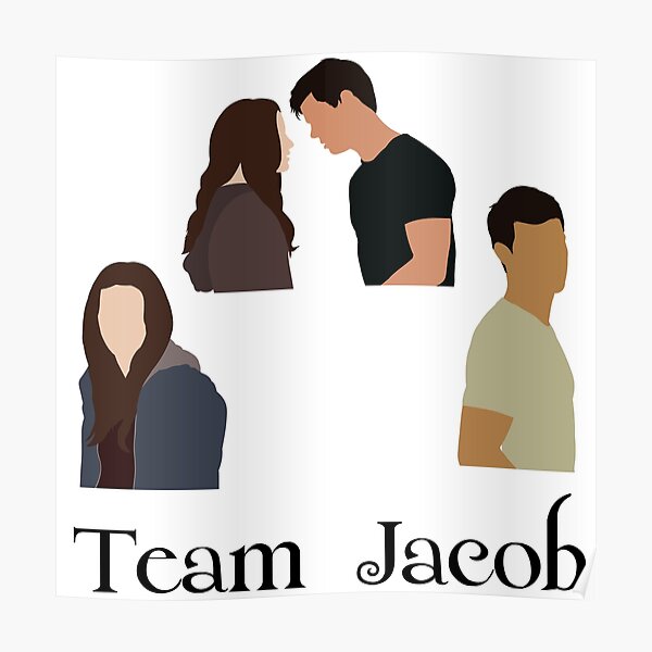 "Team Jacob stickers pack twilight" Poster by ArtsyShachar | Redbubble