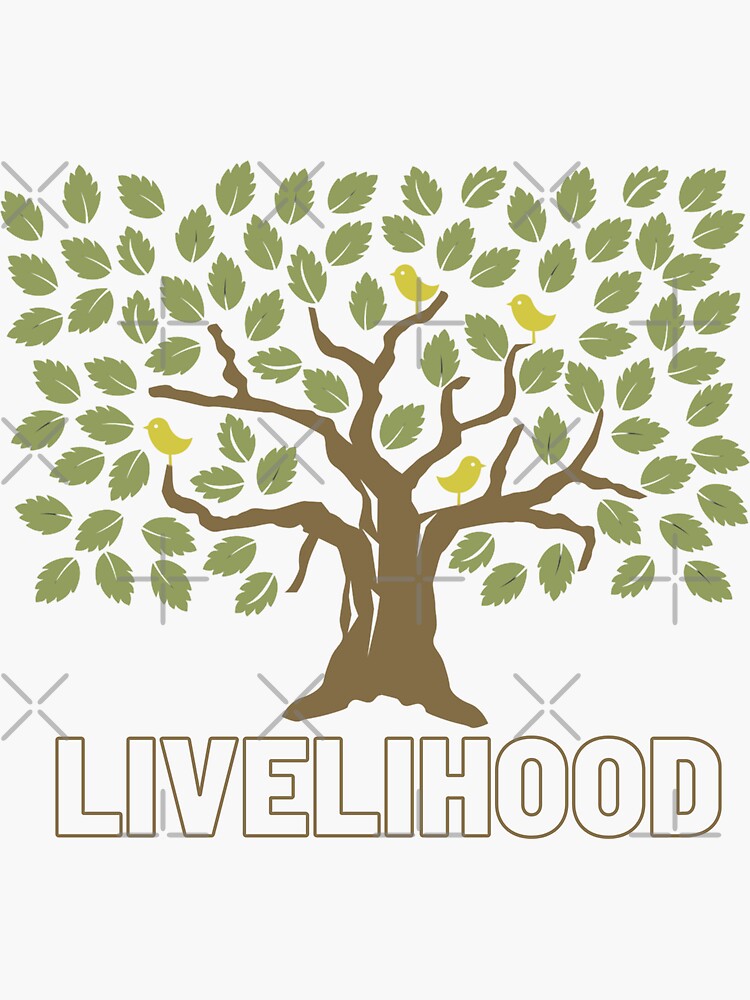 "Livelihood merch" Sticker by tsiby | Redbubble